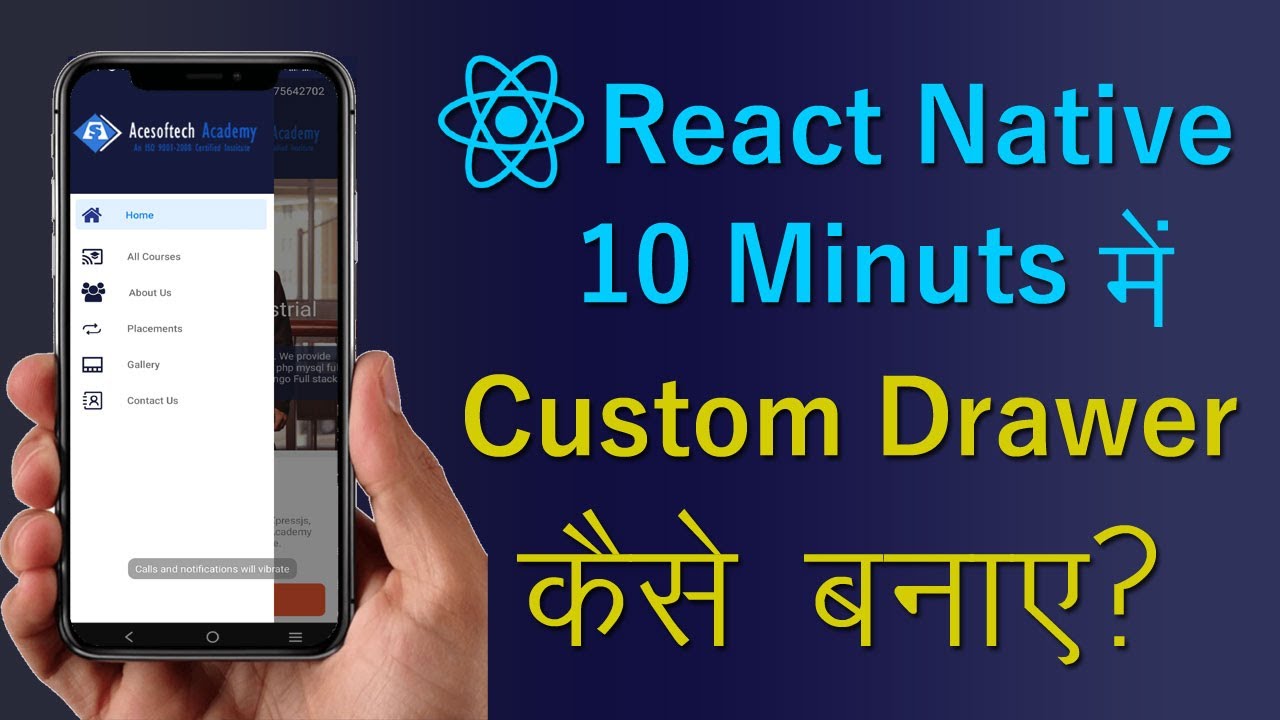 Custom Drawer Navigator in React Navigation 6 - YouTube