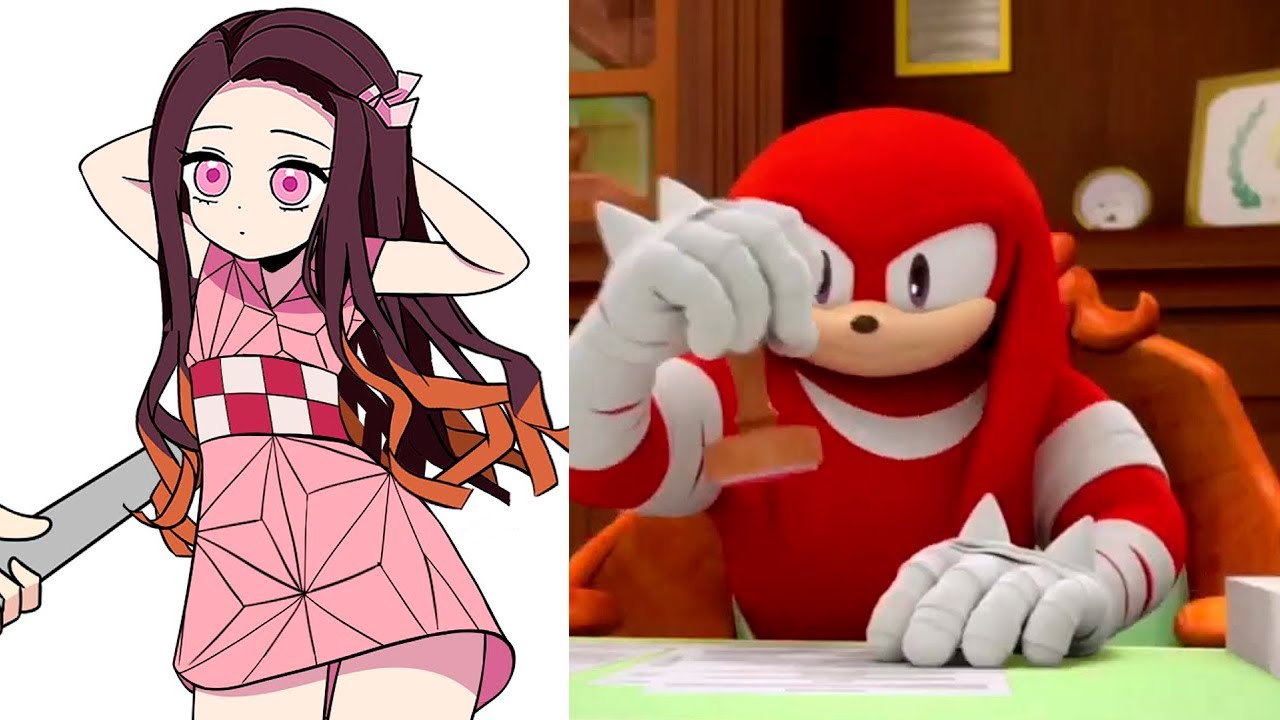 Knuckles rates Dodging Sword Pogo Forget crushes.Nezuko,sailor moon ...