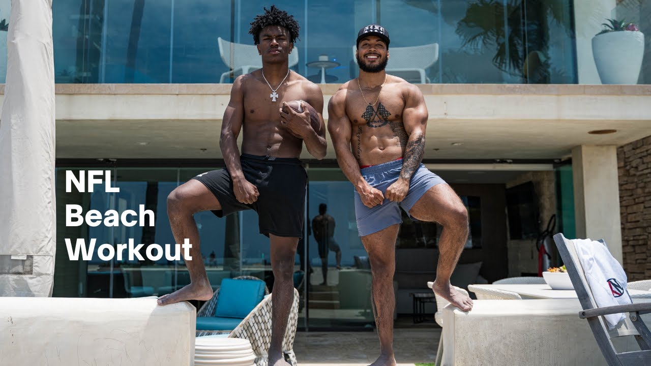 Train Like A D1 Athlete | Football Beach Workout - YouTube