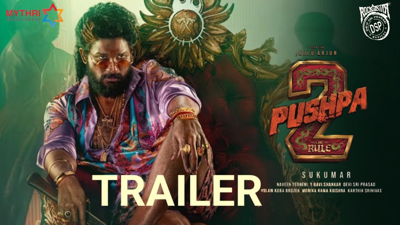 Pushpa2 Trailer | AlluArjun | Rashmika Mandana | Sukumaru | Anasuya | Devisri Prasadh - YouTube
