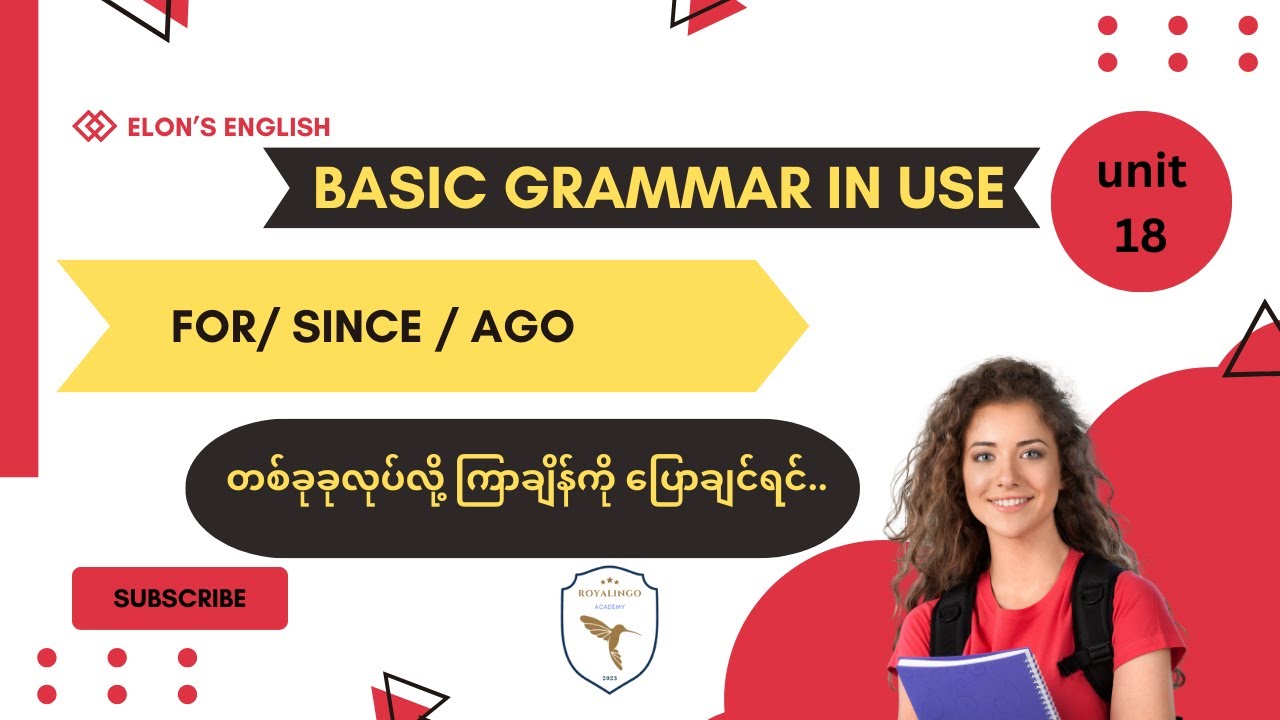 for / since / ago ( basic grammar in use unit-18 ) - YouTube