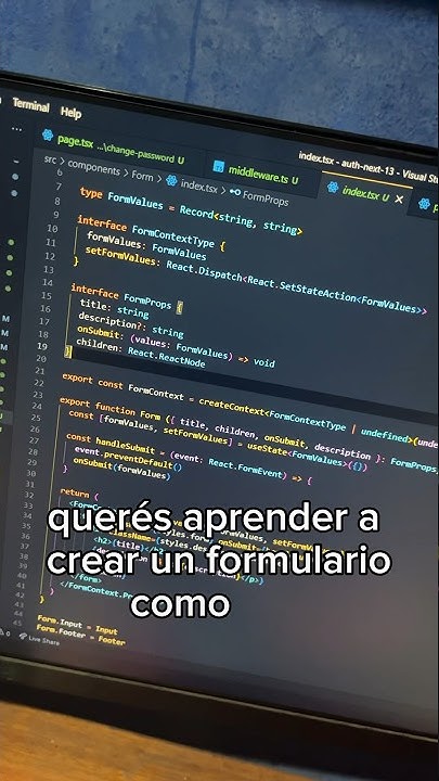 Aprende a crear un formulario en react usando patrón de diseño #fyp #shorts #reactjs #nextjs # ...