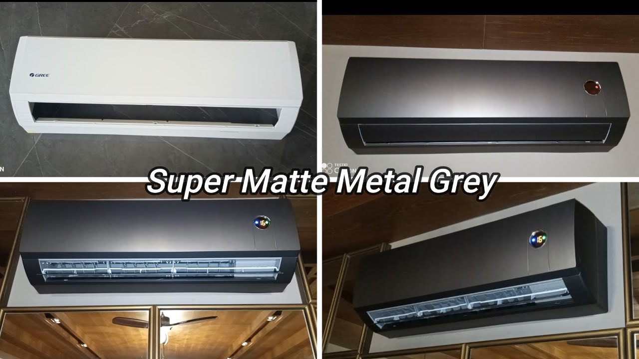 Super Matte Metal Grey - Split / Wall Mount AC Wrap - YouTube