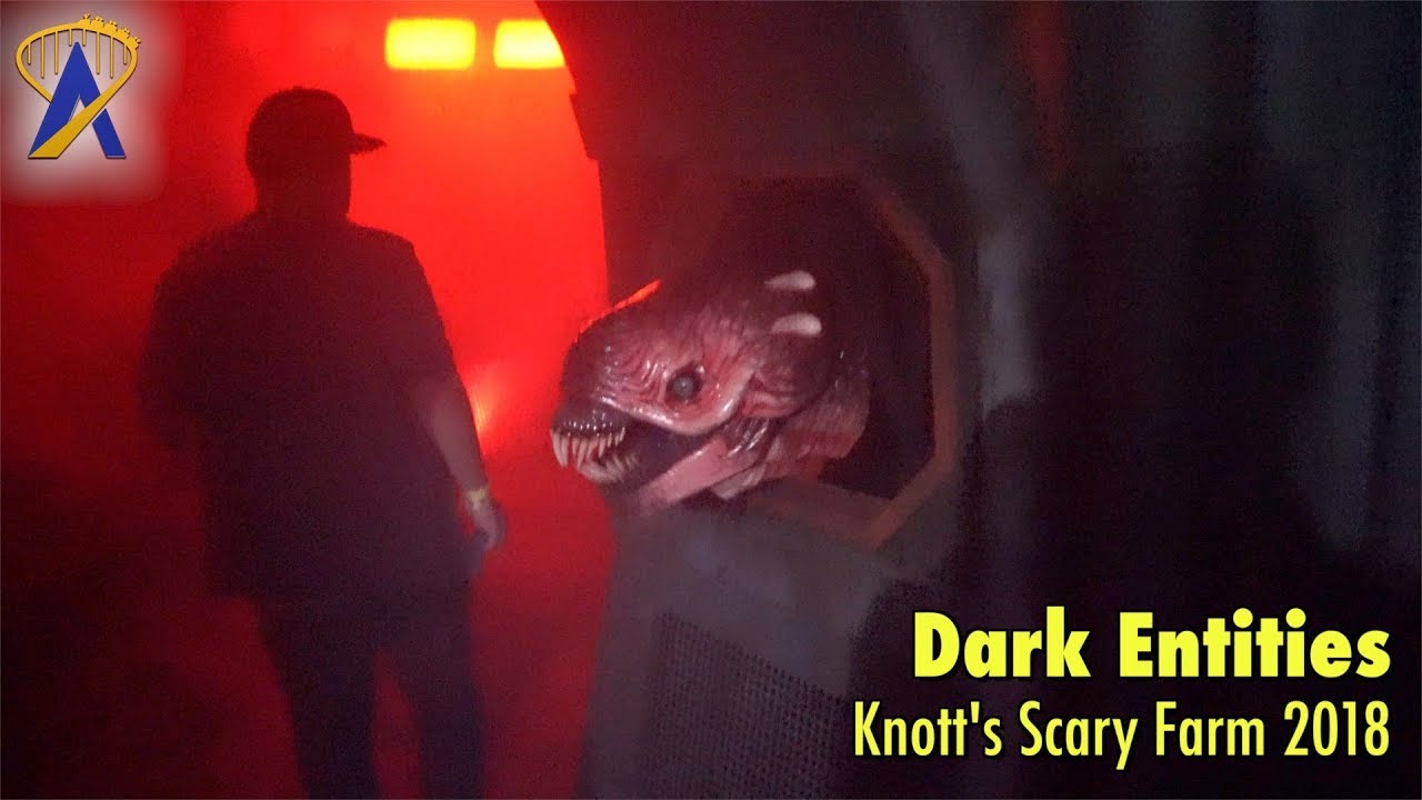 Dark Entities haunted house walkthrough at Knott's Scary Farm 2018 ...