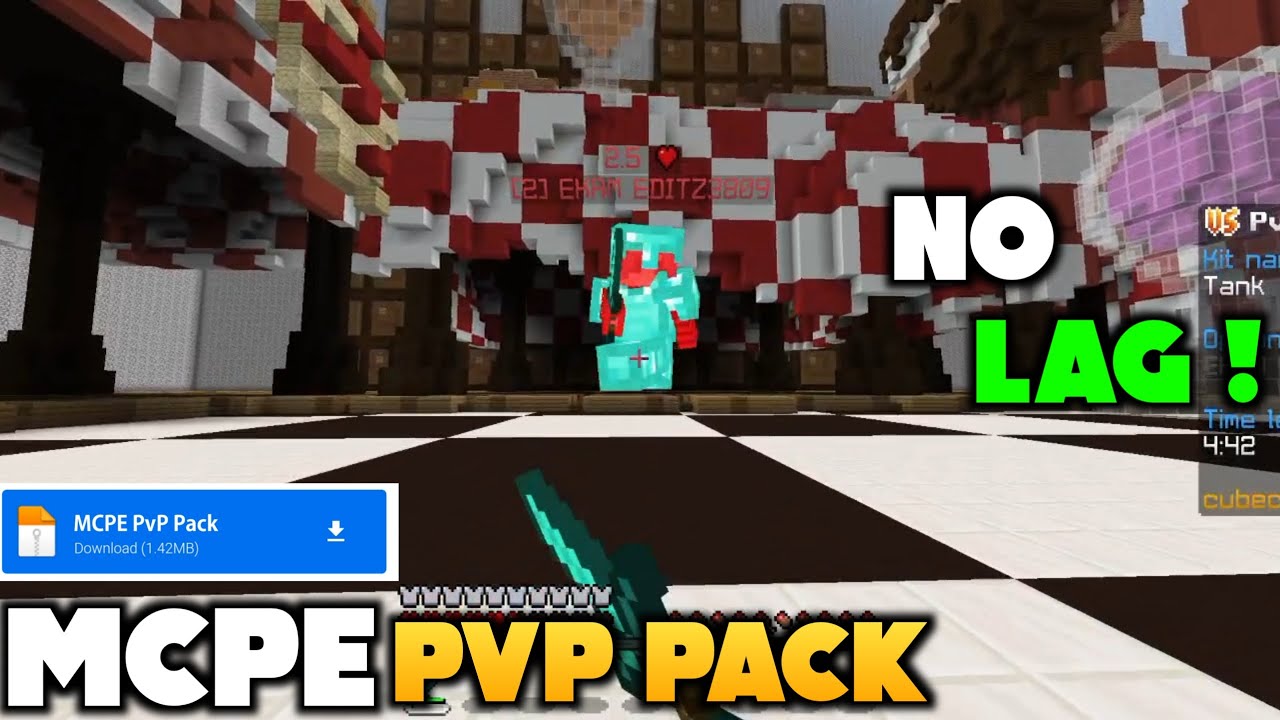Best Mcpe PvP pack 1.19 ! | Fps boost ! Mcpe pvp pack texture pack ...