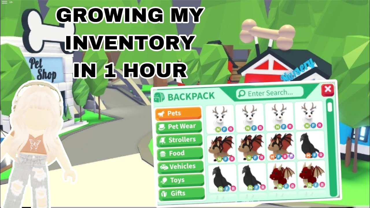 Growing My Inventory In 1 HOUR *ADOPT ME* - YouTube