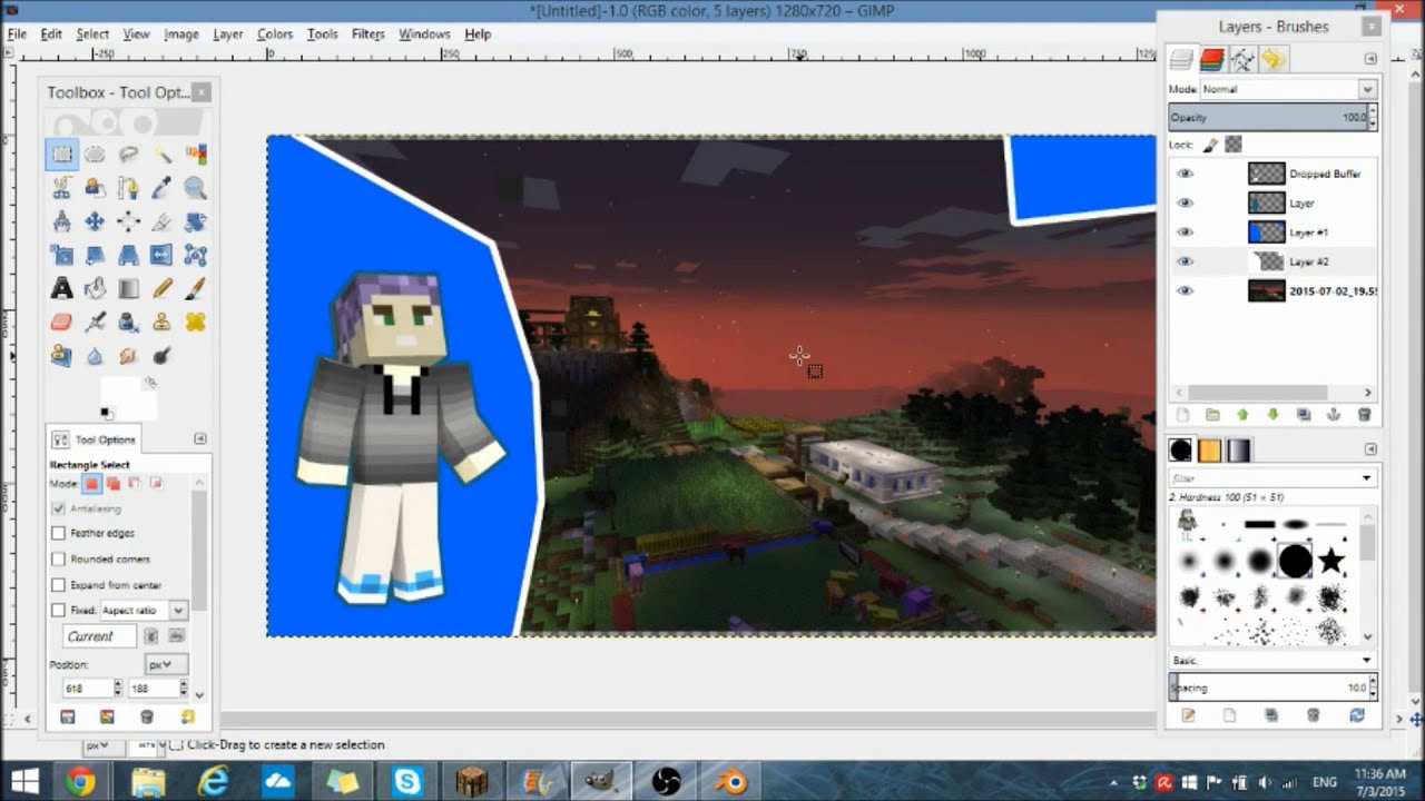 Minecraft SMP Thumbnail Speedart - YouTube