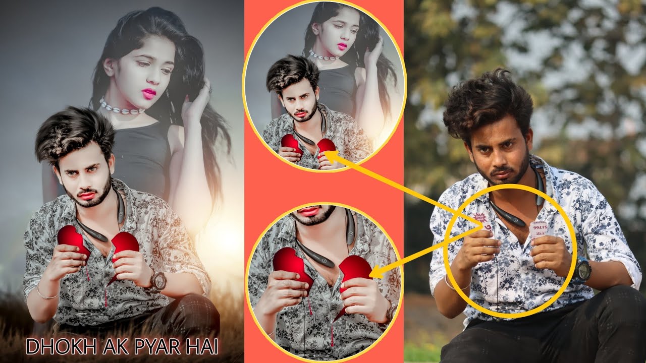 Sad Photo Editing With Girl | PicsArt Breakup Photo Editing tutorial ...
