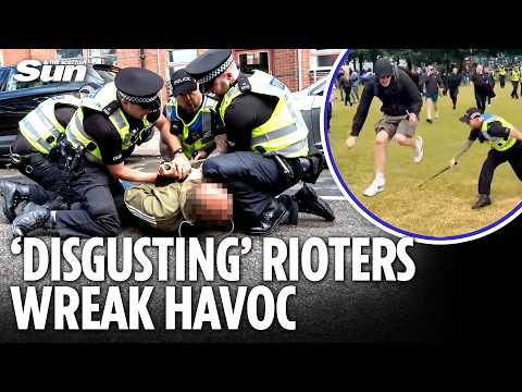 Glasgow immigration protest spark fury as police hit back at 1700 masked yobs