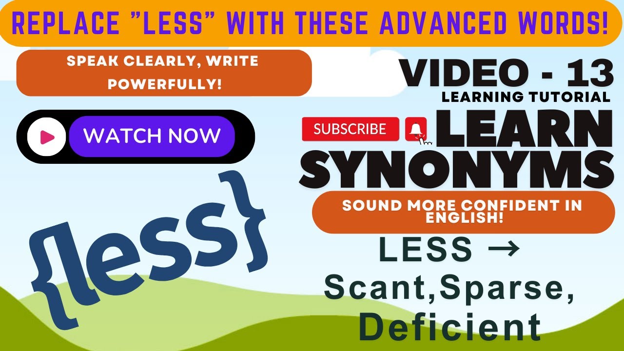Stop Saying Less Use These Smart Synonyms Feb 26 2025 YouTube stop-saying-less-use-these-smart-synonyms-feb-26-2025-youtube