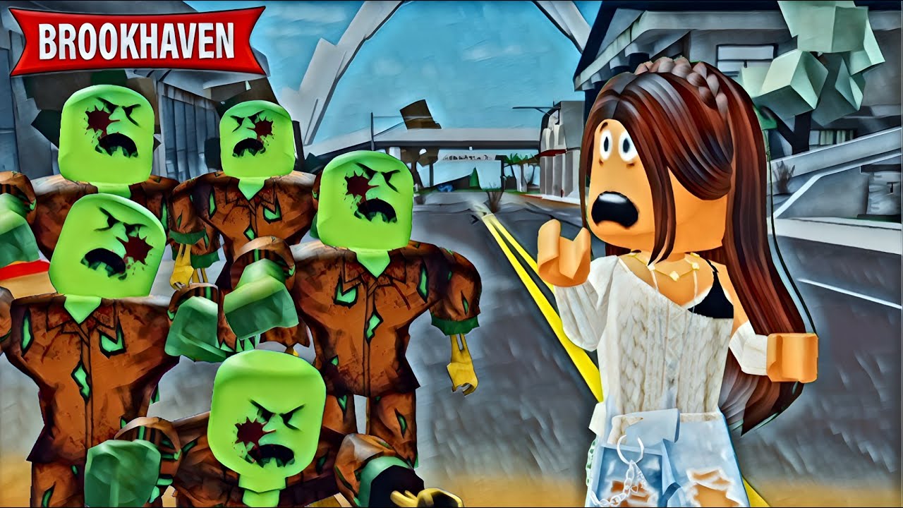ZOMBIE OUTBREAK IN BROOKHAVEN HORROR RP - YouTube