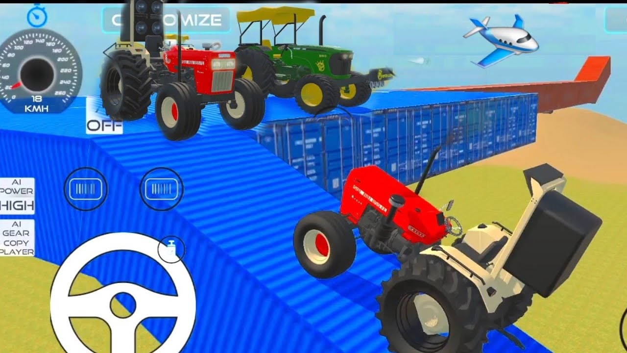 Drive Tractor And Big Trolley Tractor - in Game🔥 #tractor #trolley #jcb ...