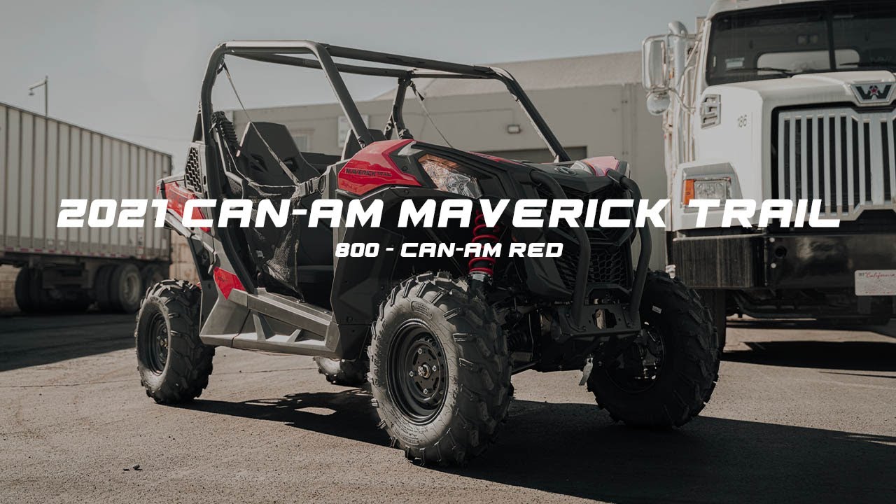 2021 CAN-AM MAVERICK TRAIL 800 CAN-AM RED - YouTube
