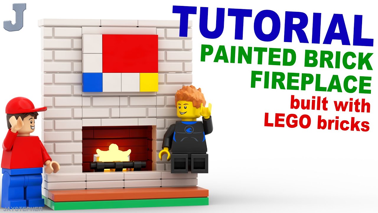 Tutorial On How To Make A Painted Brick Fireplace With LEGO Light Brick ...