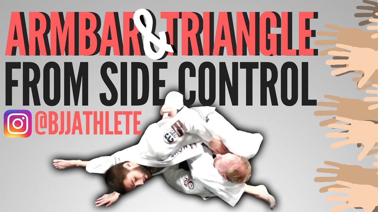 Simple Armbar & Triangle Choke from Side Control | Jiu Jitsu Technique ...
