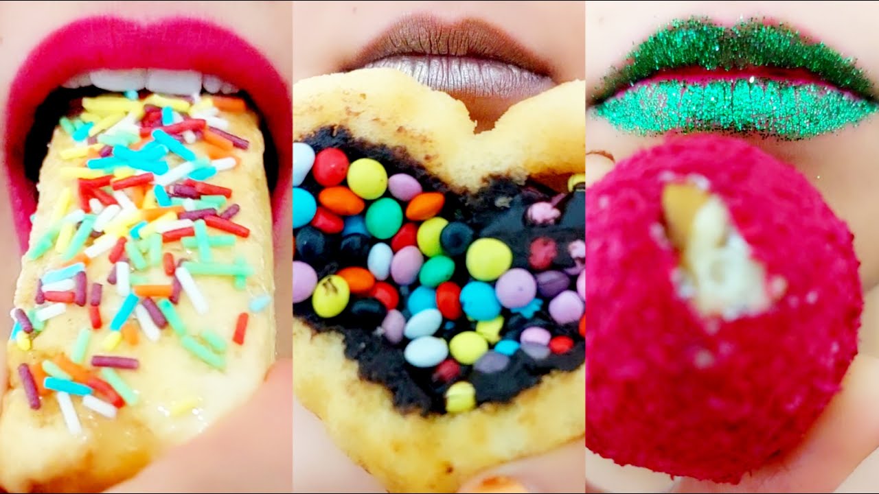 asmr sweet food in a minute : asmr Satisfying sweet food #asmreating # ...