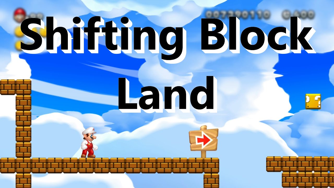 NSMBU Custom Level - Shifting Block Land - YouTube