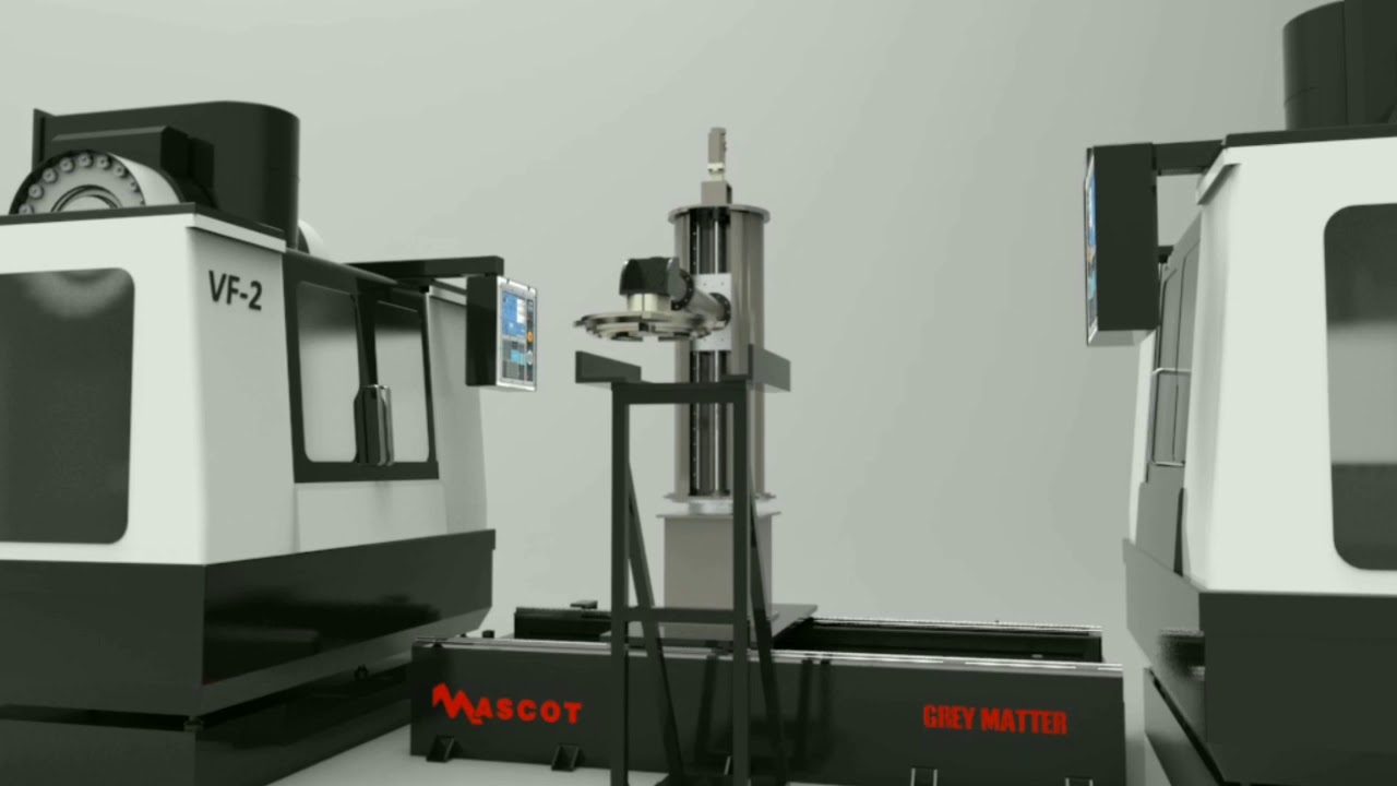 cnc machine automation project (pick & place application) - YouTube