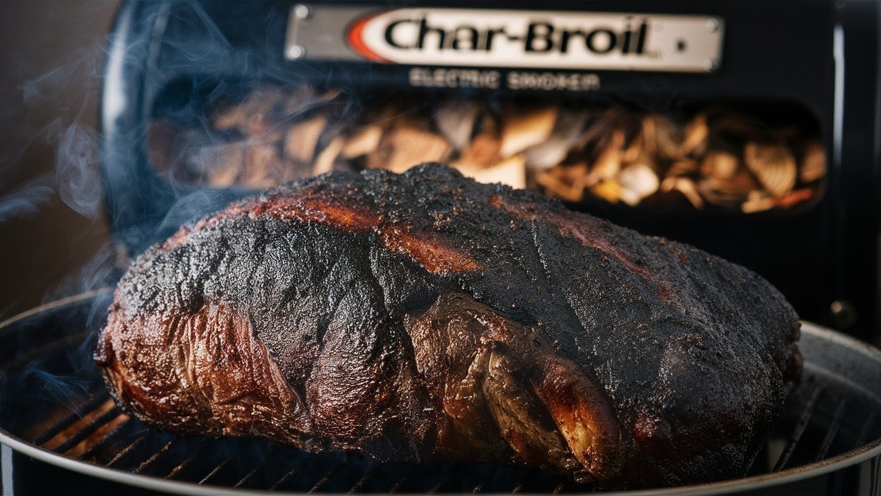 How To Cook Smoked Beef Brisket : Char broil Electric Smoker - YouTube