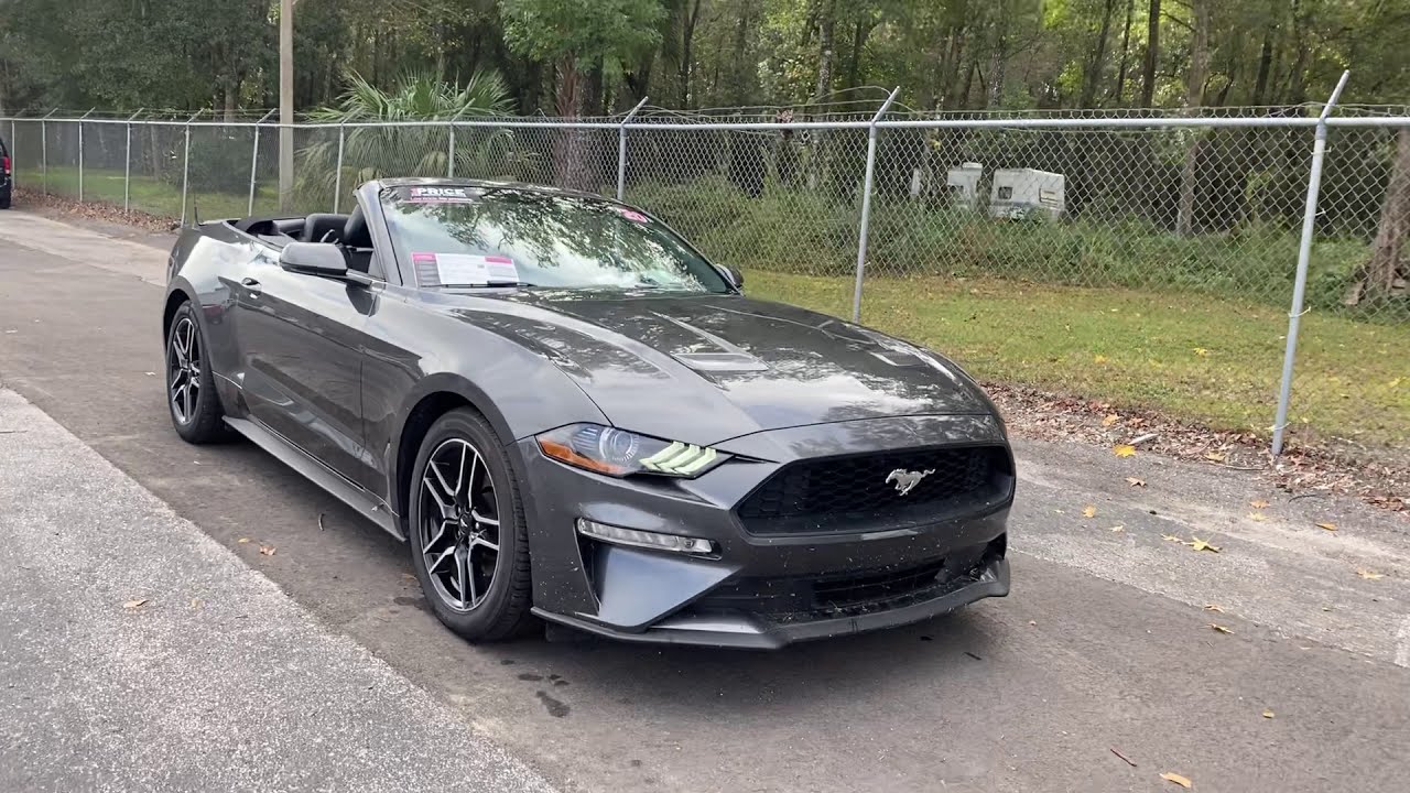 2020 Ford Mustang Convertible Gray 2.3l I4 Ecoboost - YouTube