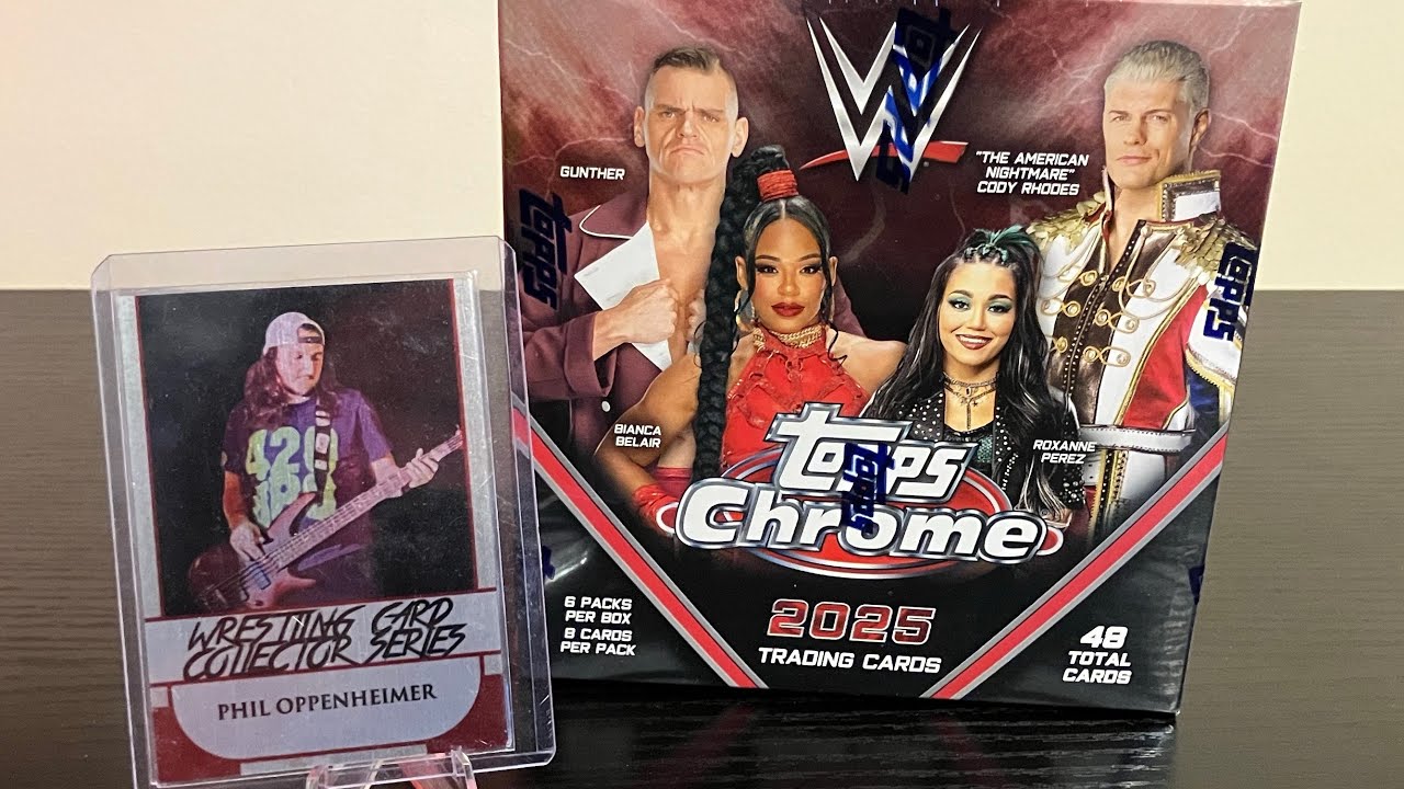 2025 TOPPS CHROME WWE MEGA BOX RIP! #wrestlingcards #wwe #toppschrome # ...