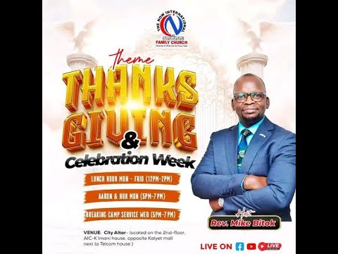Lunch Hour Service|| Rev.Mike Bitock || NOW International Family Church ...
