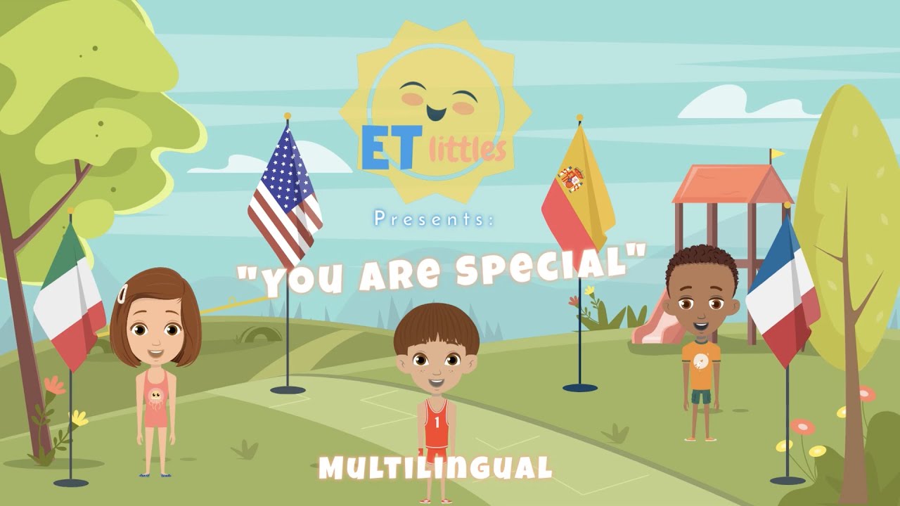 You Are Special Different Languages | Kids Learning & Language | French ...