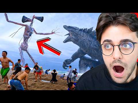 GODZİLLA VS SİREN KAFA GERÇEK HAYATTA KAPIŞIYOR (Animasyon Tepki)