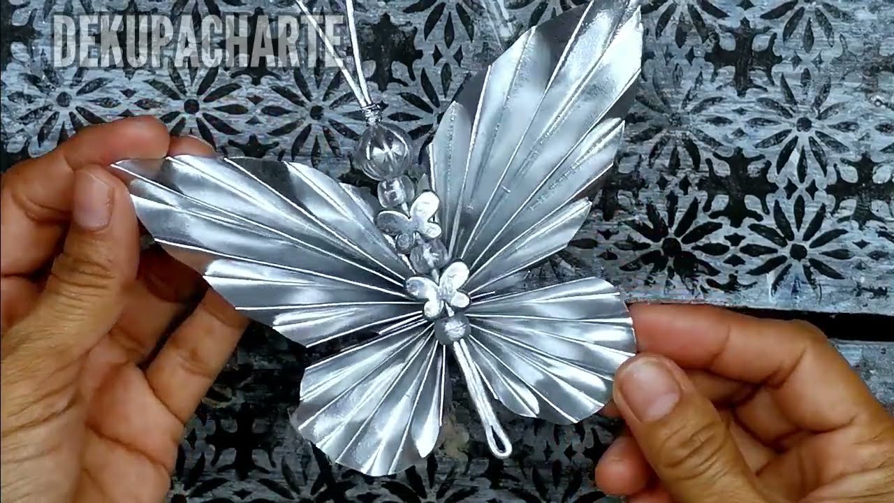 MARIPOSAS CASERAS PLATEADAS - YouTube