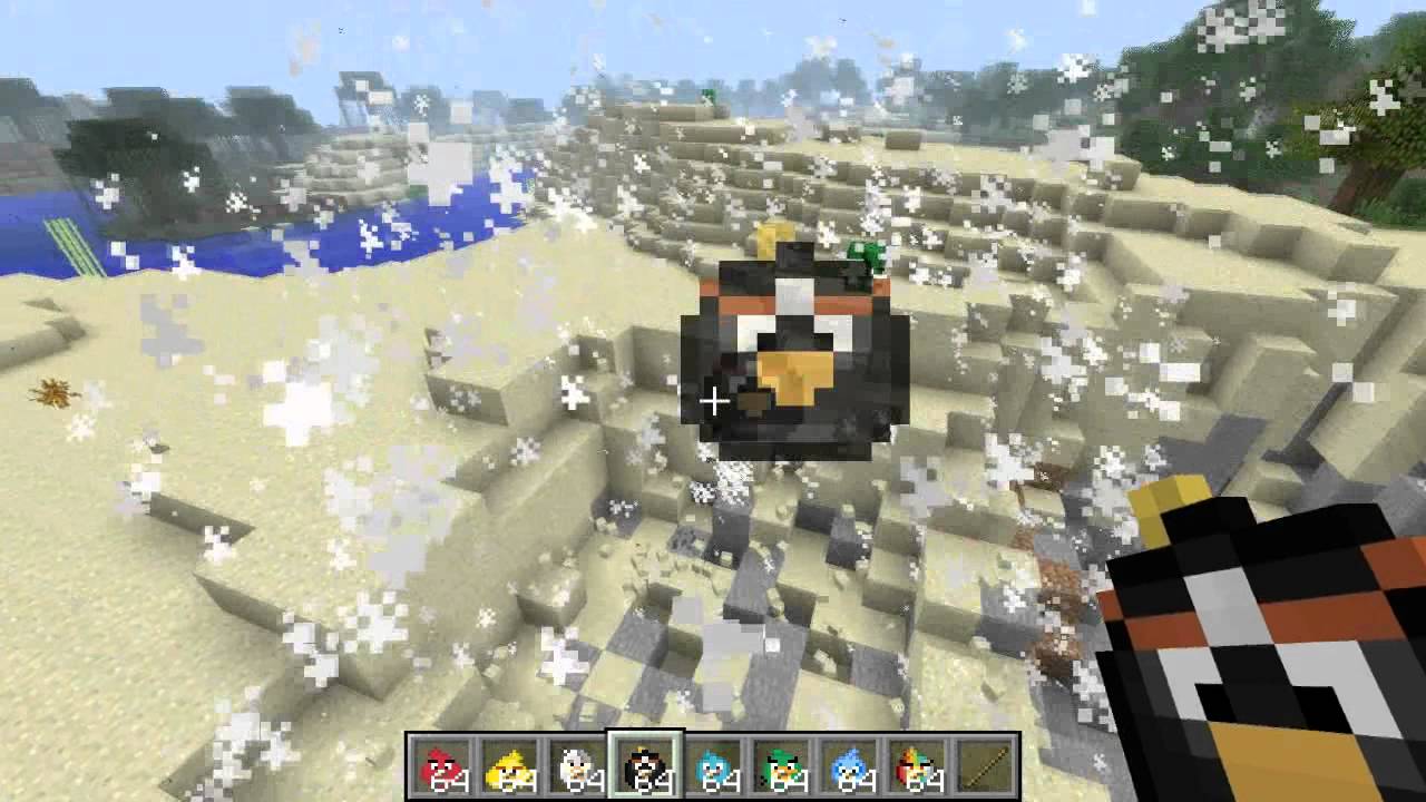 Minecraft Mod Of The Week Episode 2: Angry birds mod (small trolling at ...