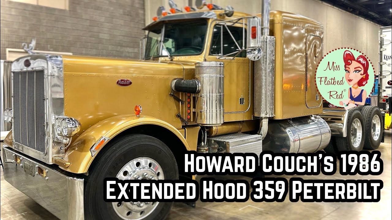 Howard Couch’s 1986 Extended Hood 359 Peterbilt Truck Tour - YouTube