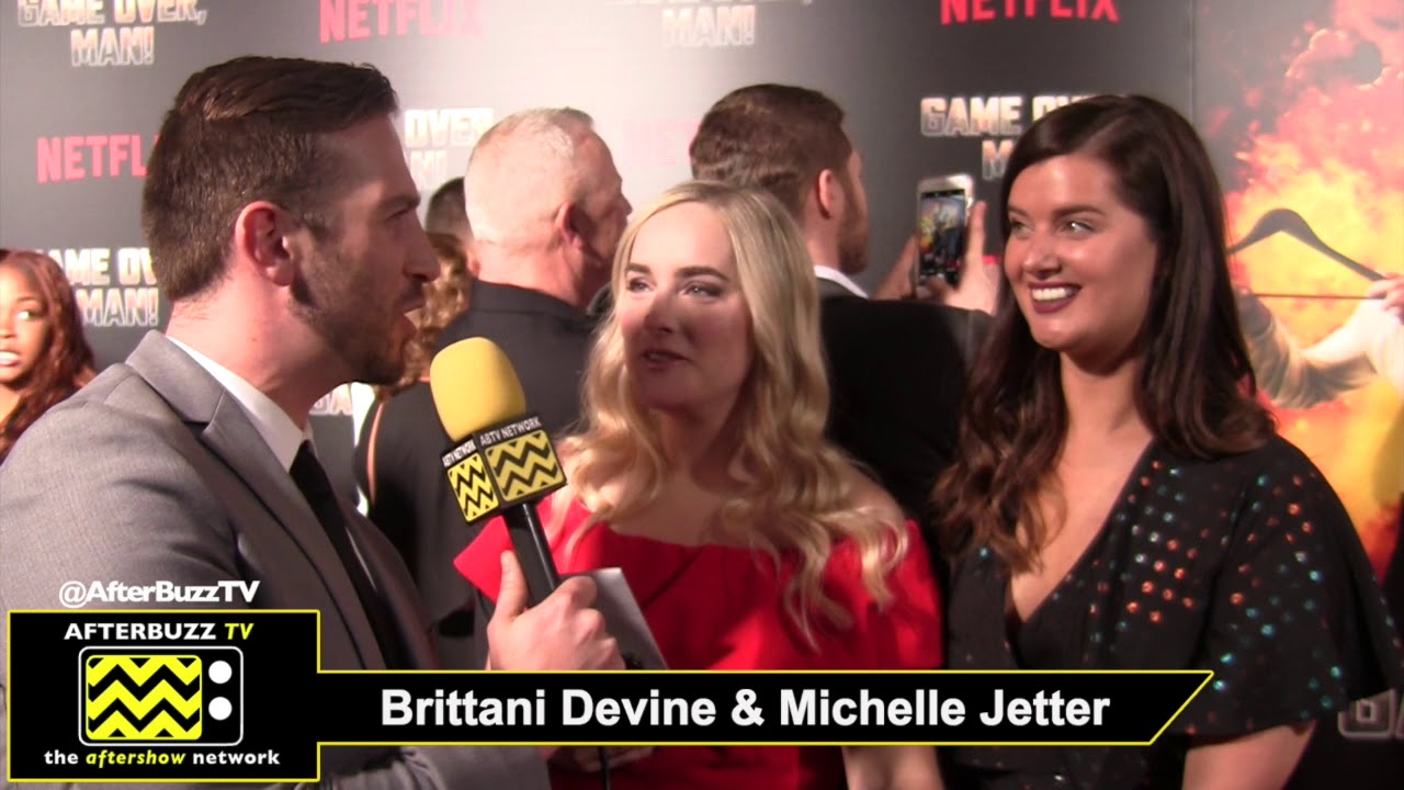 Brittani Devine and Michelle Jetter Light Up the Red Carpet at the Game Over, Man Premiere - YouTube