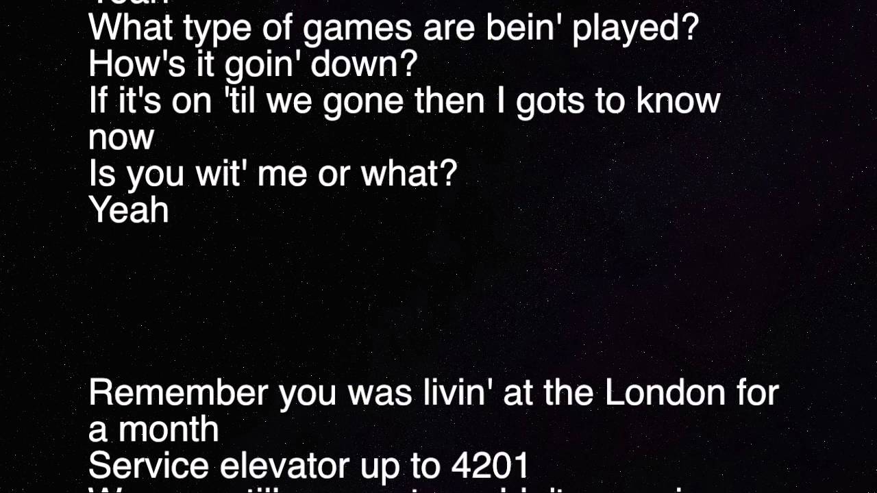 U With Me? - Drake (Lyrics) - YouTube