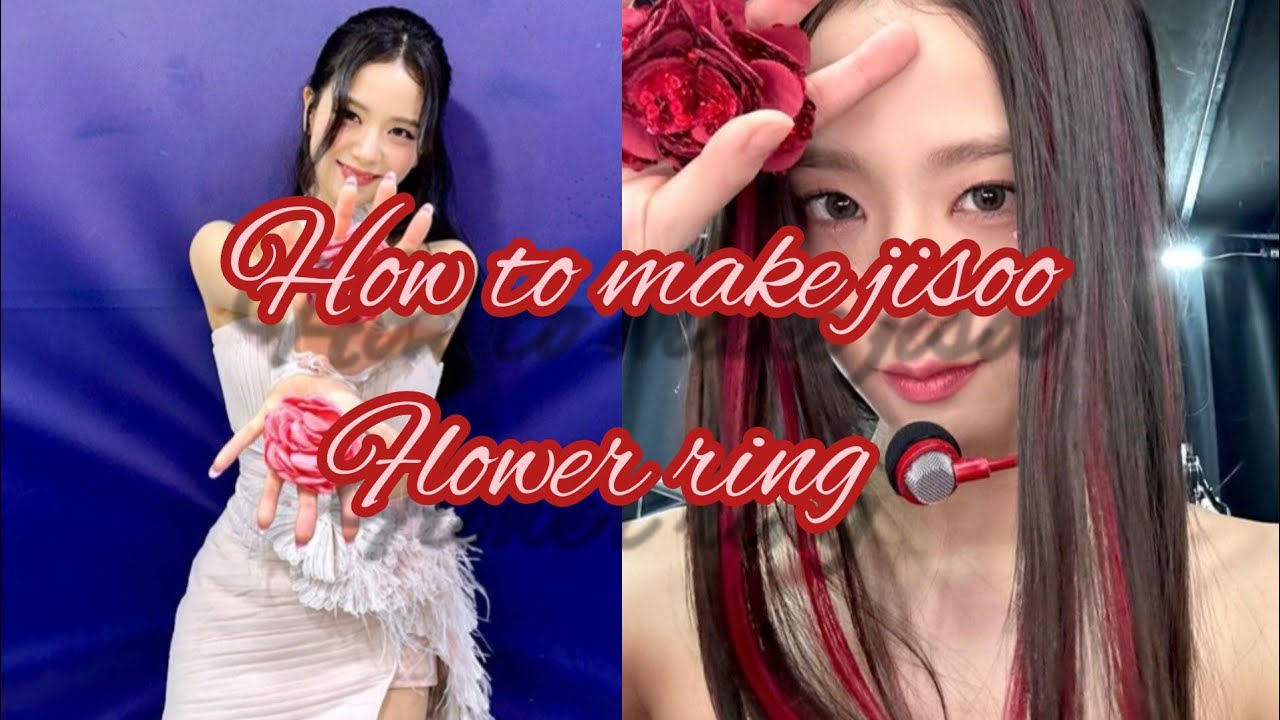 how to make jisoo flower ring 🩷🫶🌸😊 - YouTube