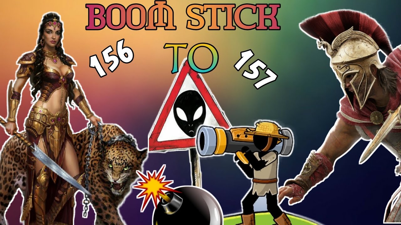 BOOM STICK GAME : BAZOOKA PUZZLES | level 156 to 157 - YouTube
