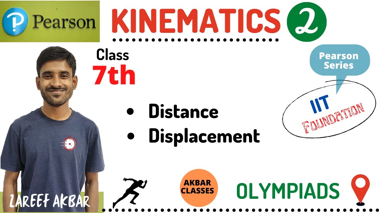 Class 7 | Kinematics 02 | Distance, Displacement | Pearson IIT ...