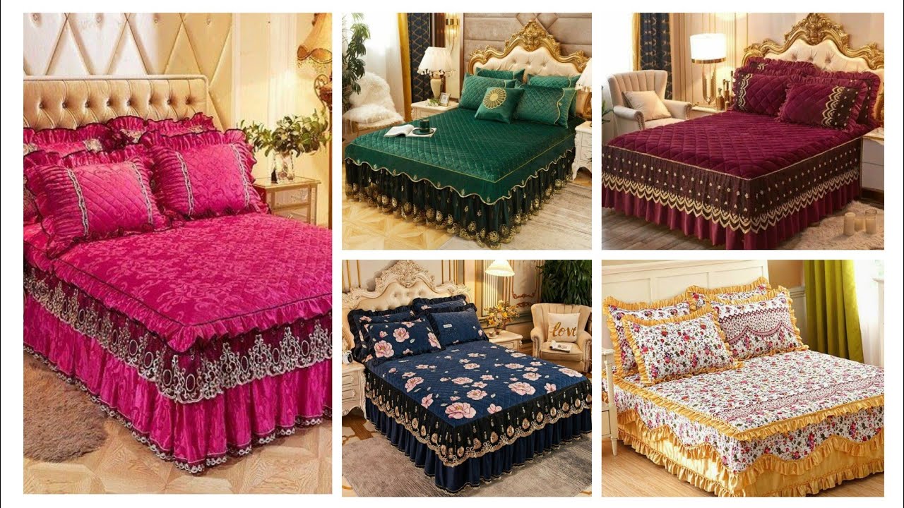 Top Latest Stylish Designer Fancy Bedsheets design/#Frilly Bedsheets ...