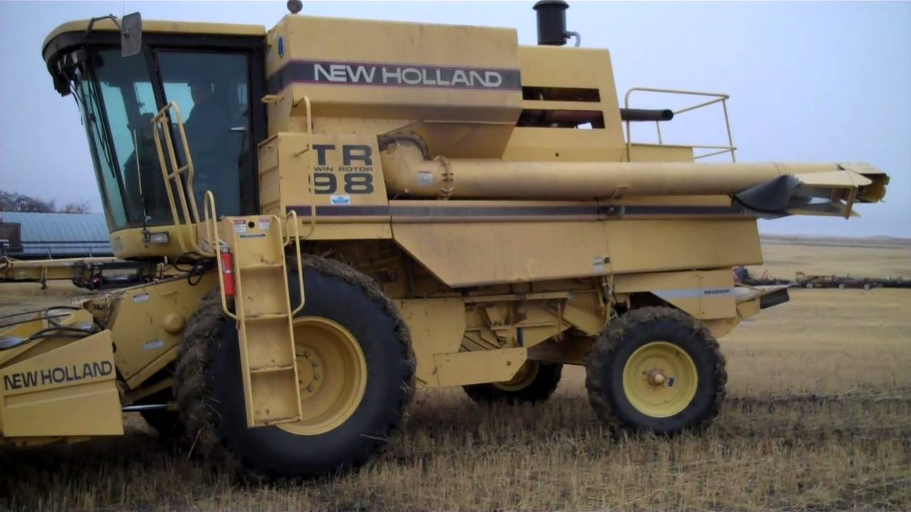 Doughty Farms April 17, 2013 Pangman, Sask New Holland TR98 Combine ...