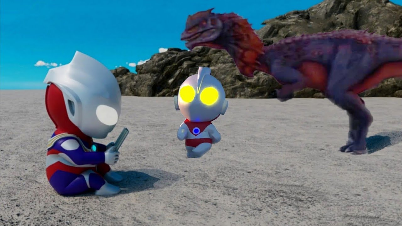Ultraman Tiga Baby Cute Siêu nhân điện quang tí hon xuất hiện tại Trái ...