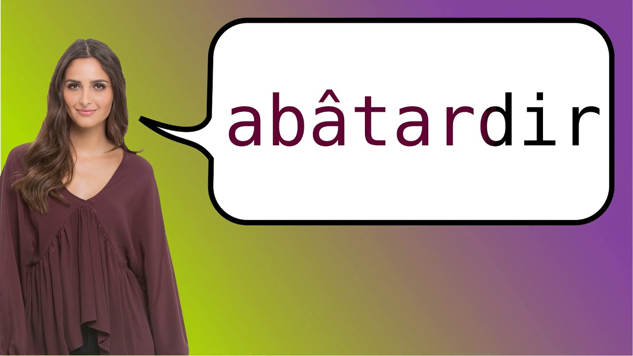 How to say 'bastardise' in French? - YouTube