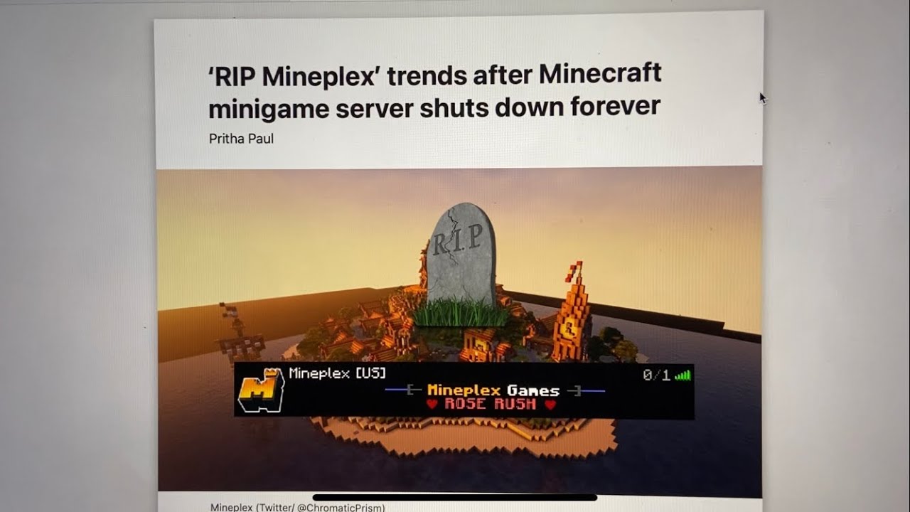 It’s Over… RIP Mineplex - YouTube