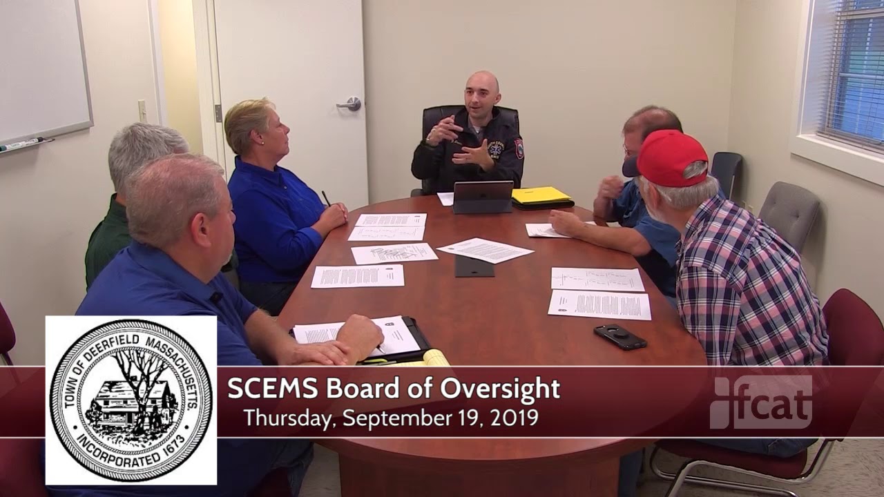 SCEMS Board of Oversight - September 19, 2019 - YouTube