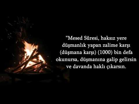 Mesed Suresinin Fazilet ve Sırları