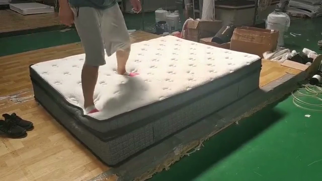 Funny Dancing Test in Hybrid Pocket Spring Mattress,Good Quality ...