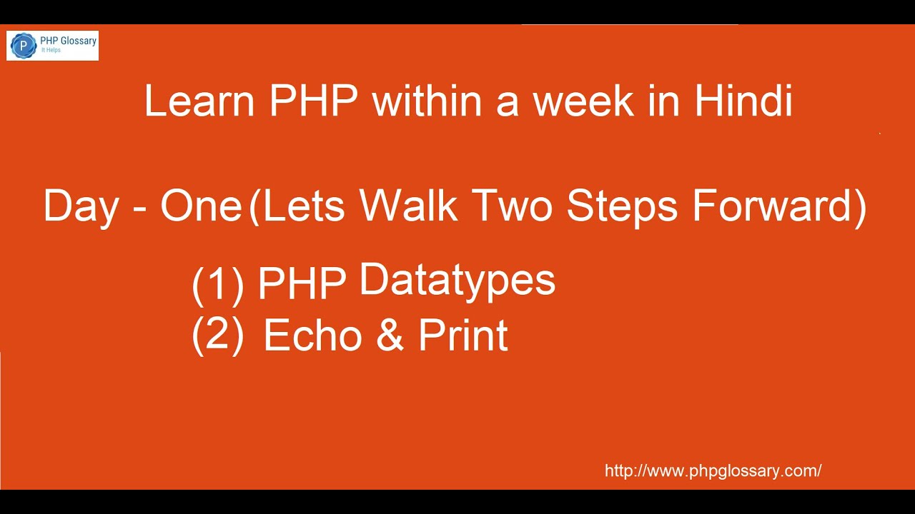 Php Datatypes And Different Between Echo And Print In Hindi Youtube 7004