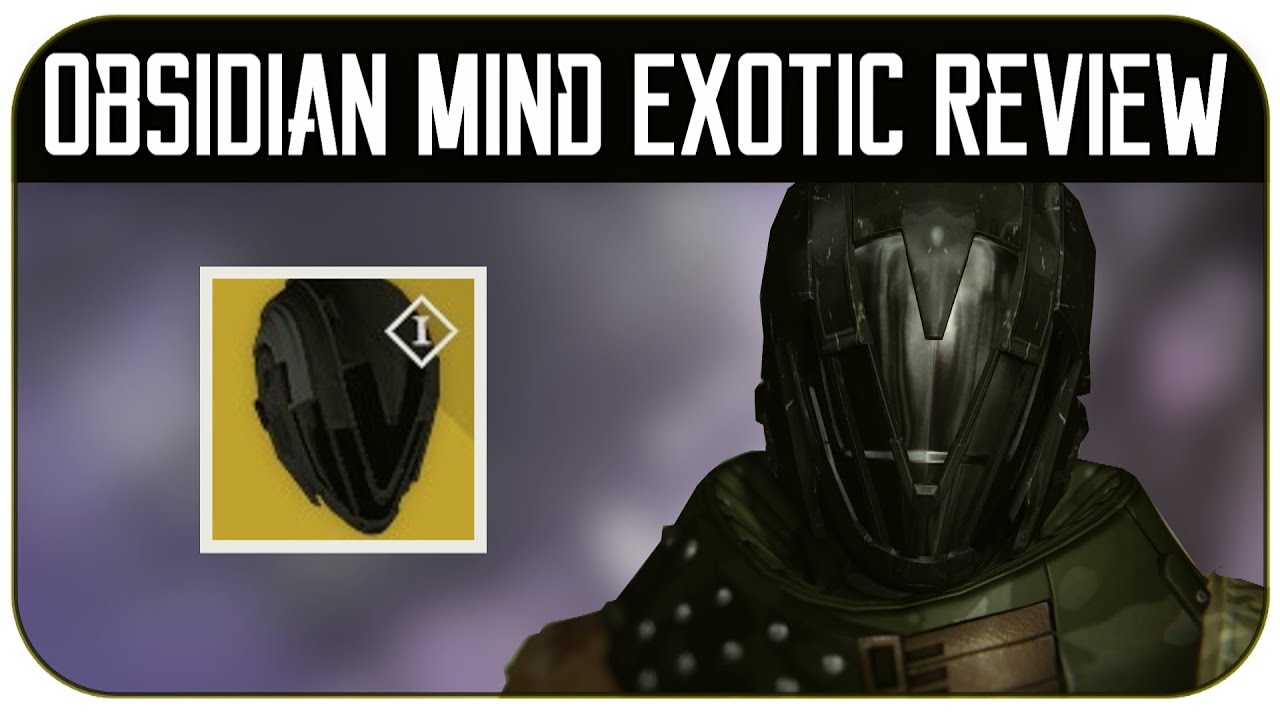 Destiny Exotic Review || The Obsidian Mind - YouTube