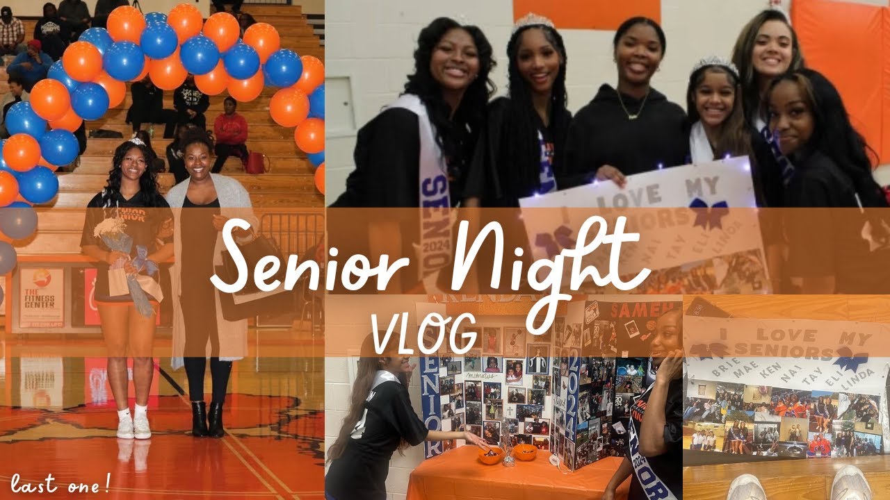 cheerleading senior night vlog | senior szn ep. 11 - YouTube
