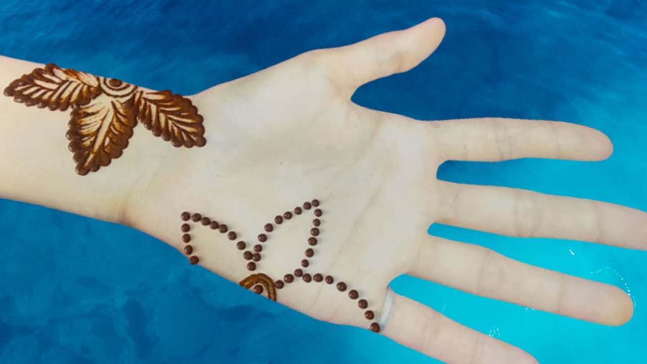 Floral Vel Cotton Bud Mehndi | Mehandi ke Designs Using Cotton Bud ...