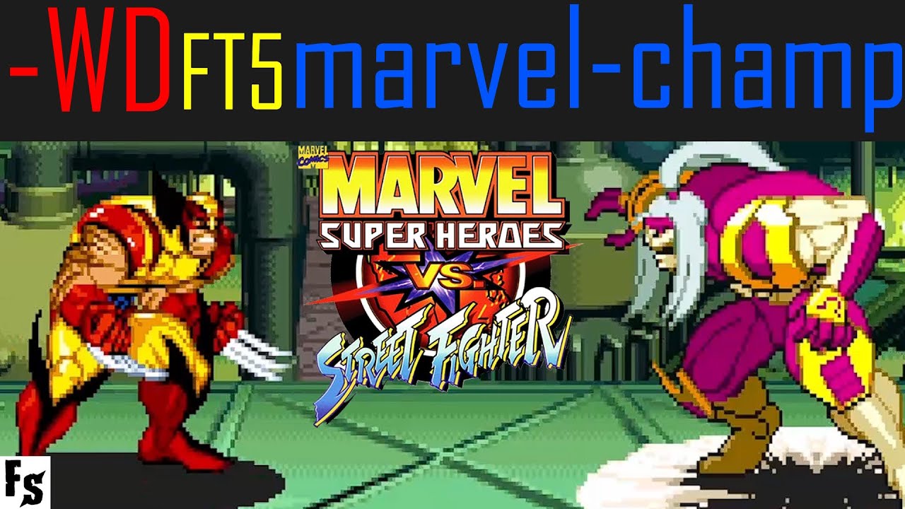 Marvel Super Heroes vs Street Fighter - -WD[Wolverine/Spider-Man] v ...