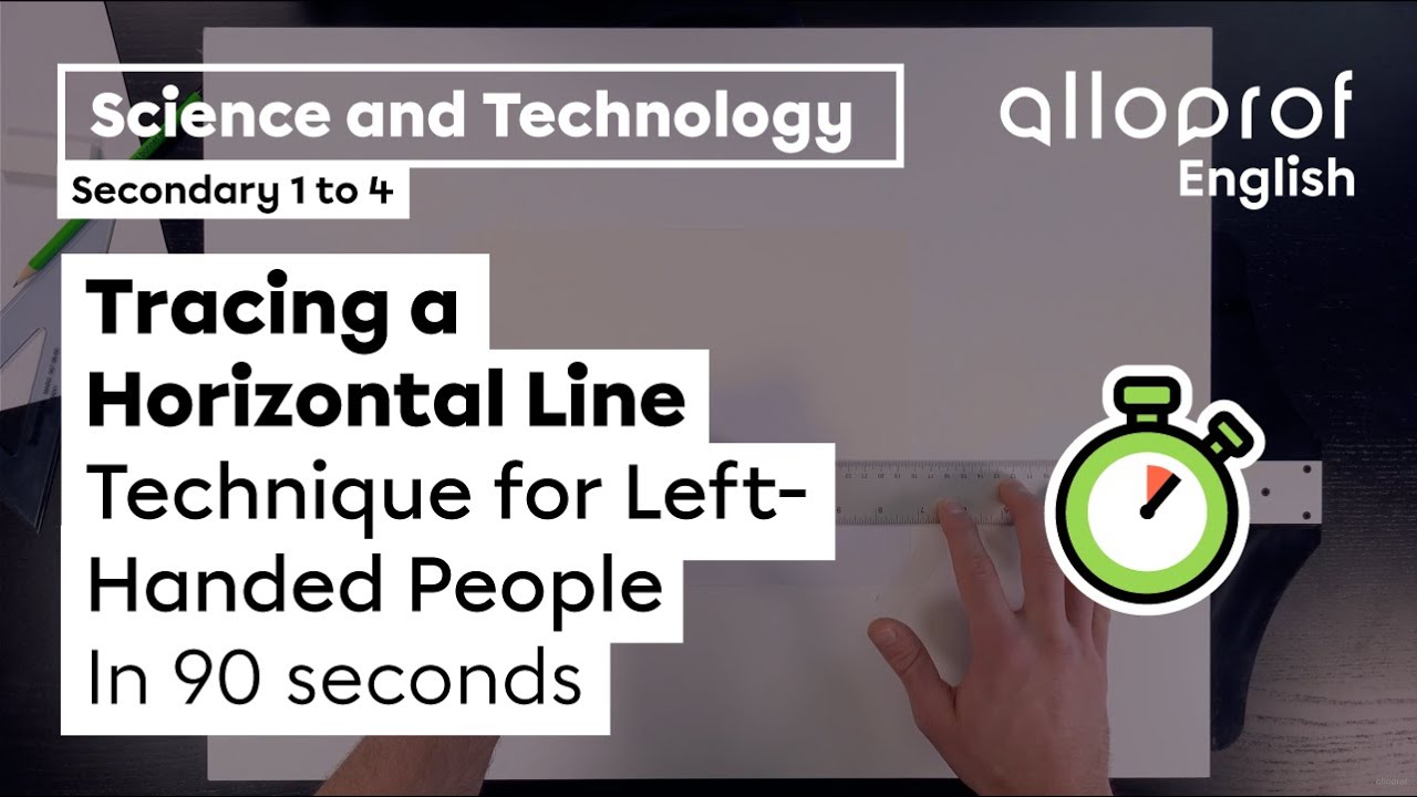 Tracing a Horizontal Line - Technique for Left-Handed People | Science ...